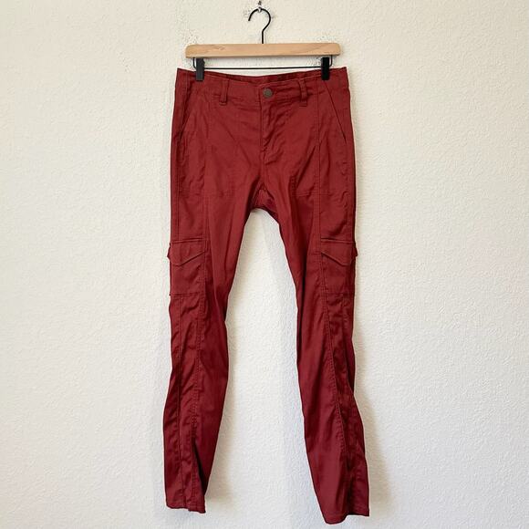 CAbi | Pants & Jumpsuits | Cabi The Drifter Pants Maroon Skinny Cargo ...